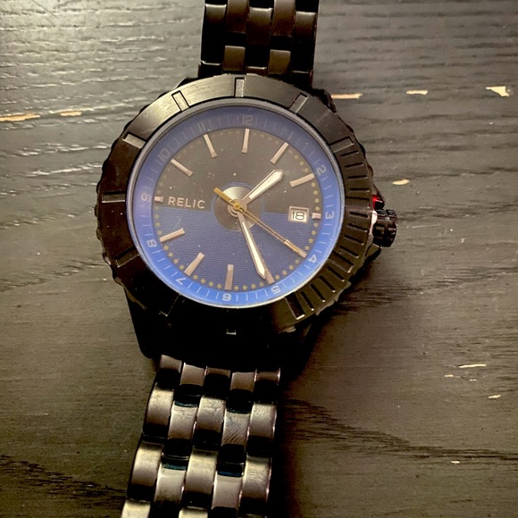 Relic | Accessories | Mens Relic Black Watch | Poshmark